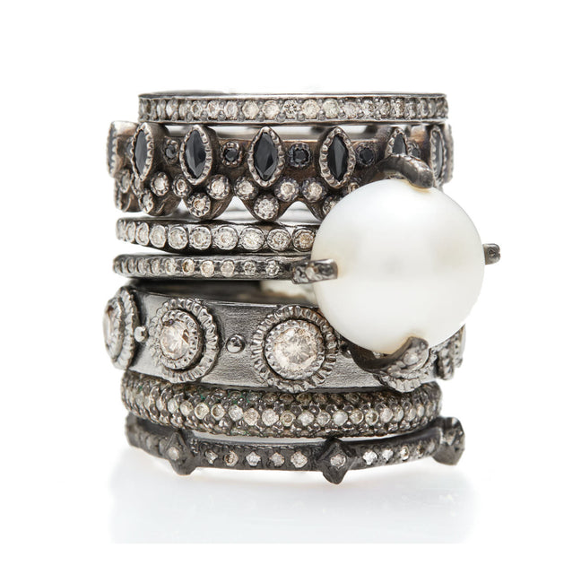 Blue and Black Ring Stack Fall 2021 – Tagged "Core - New World"– Armenta Collection