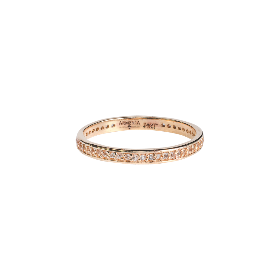 PEACH MORGANITE STACK BAND – Armenta Collection