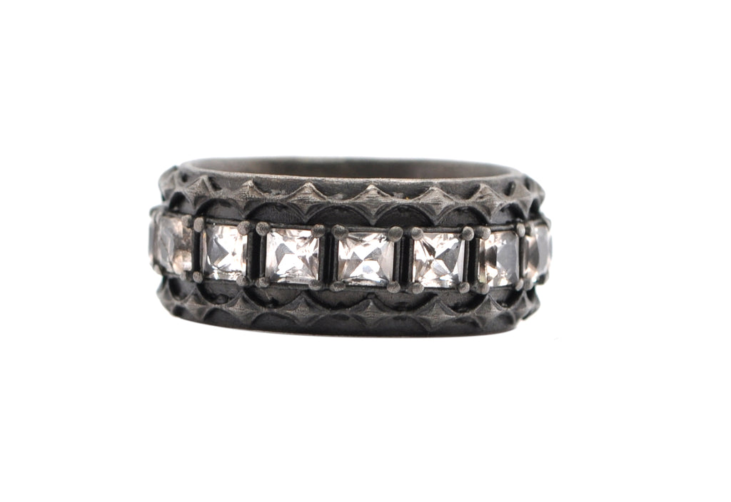 Black Stack w/Morganite Stations Ring – Armenta Collection