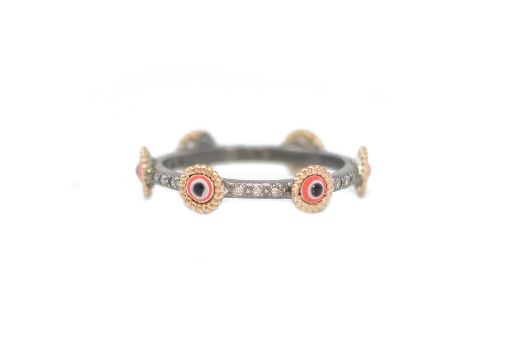 Evil Eye Stack Ring – Armenta Collection
