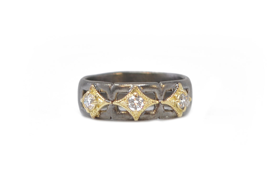 PAPERCLIP CRIVELLI STACK RING – Armenta Collection