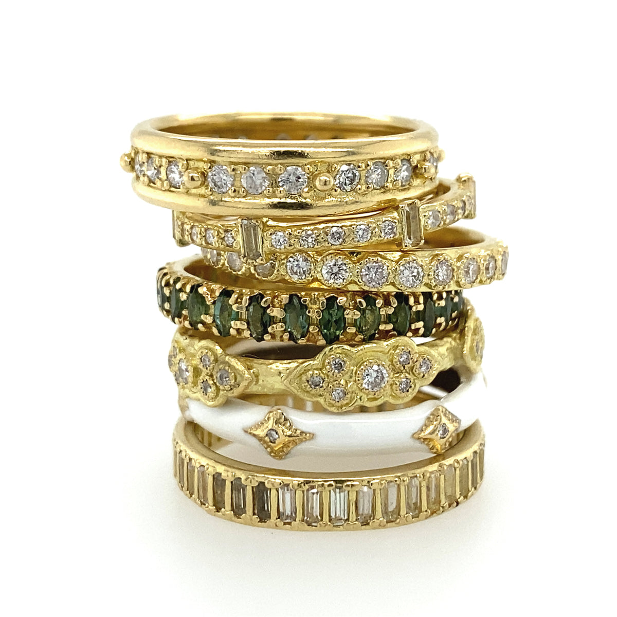Baguette Stack Band Ring – Armenta Collection