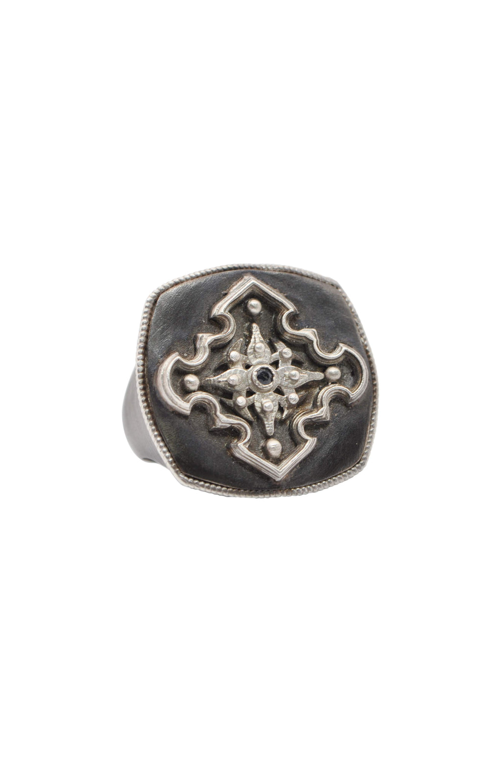 Pointed Cross Ring – Armenta Collection