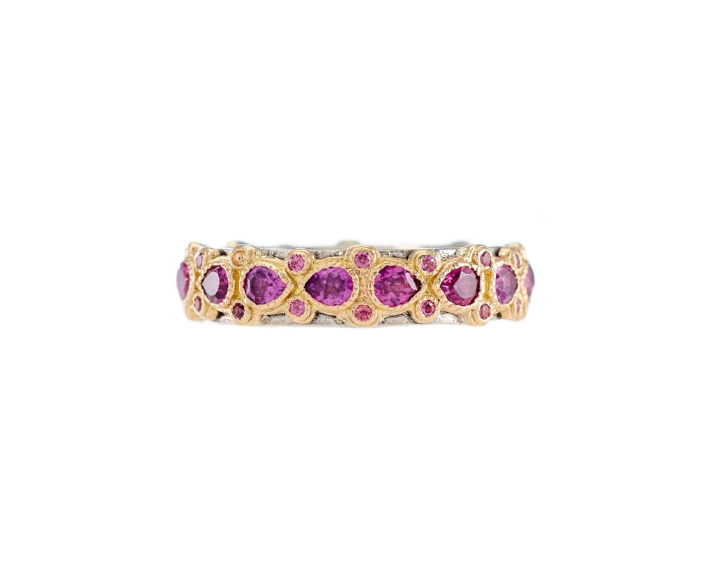 RHODOLITE STACK BAND RING – Armenta Collection
