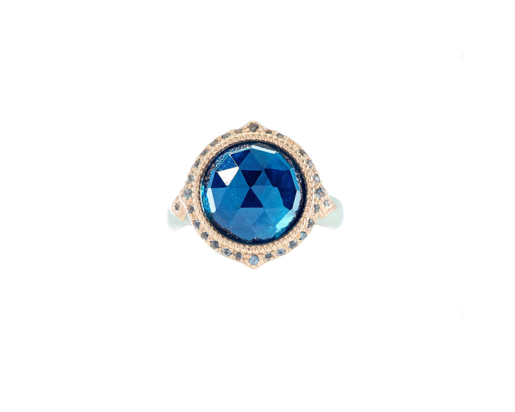 LONDON BLUE STATEMENT RING – Armenta Collection