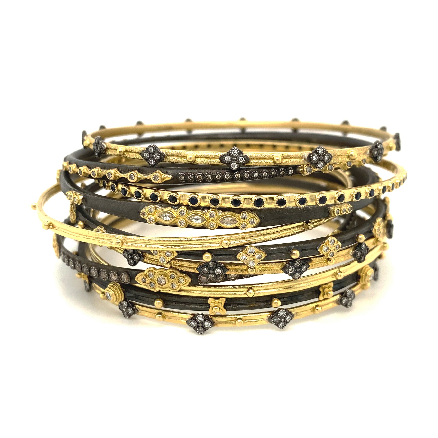 Multi-Stone Bangle Bracelet – Armenta Collection