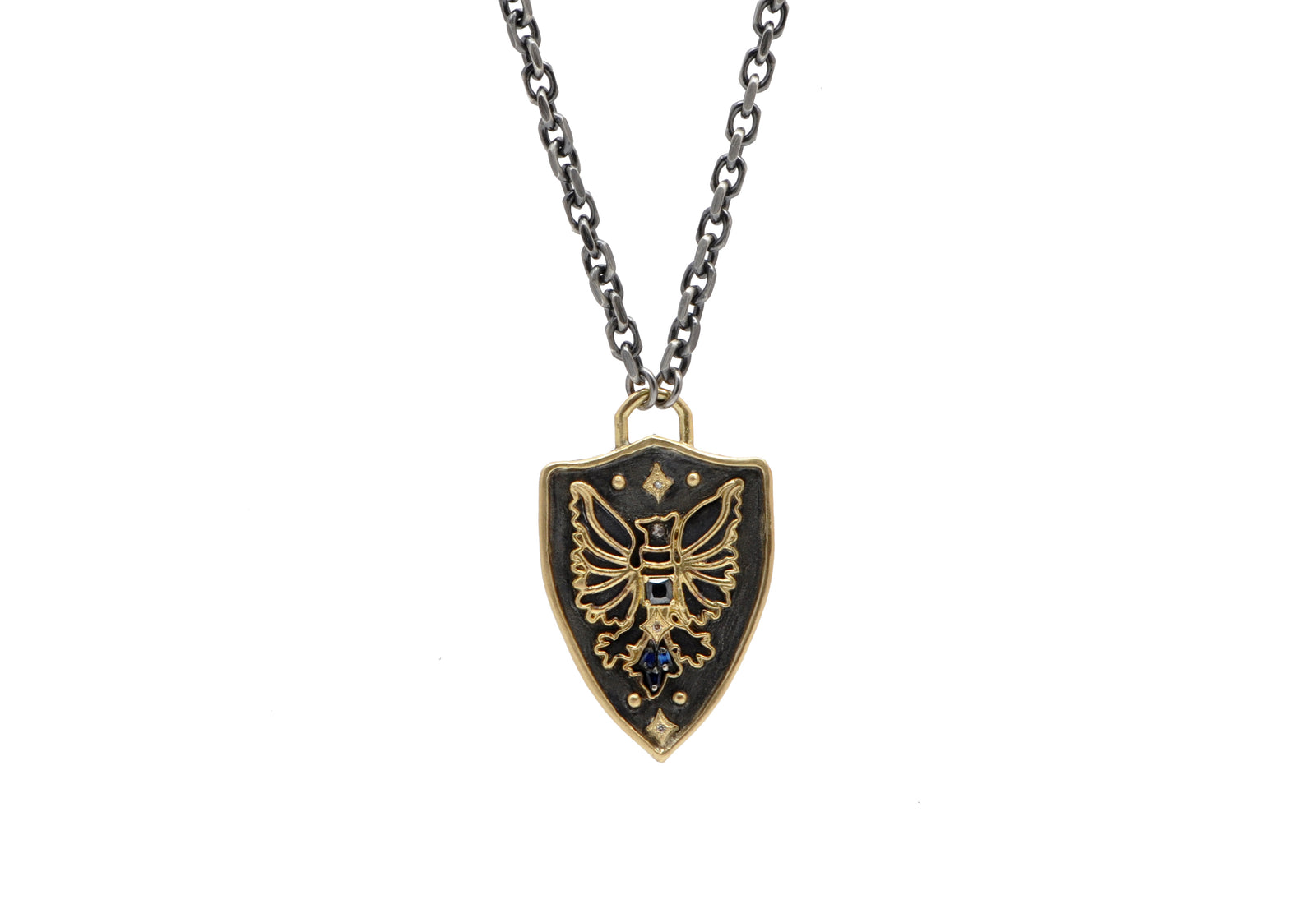 Griffin Shield Necklace – Armenta Collection