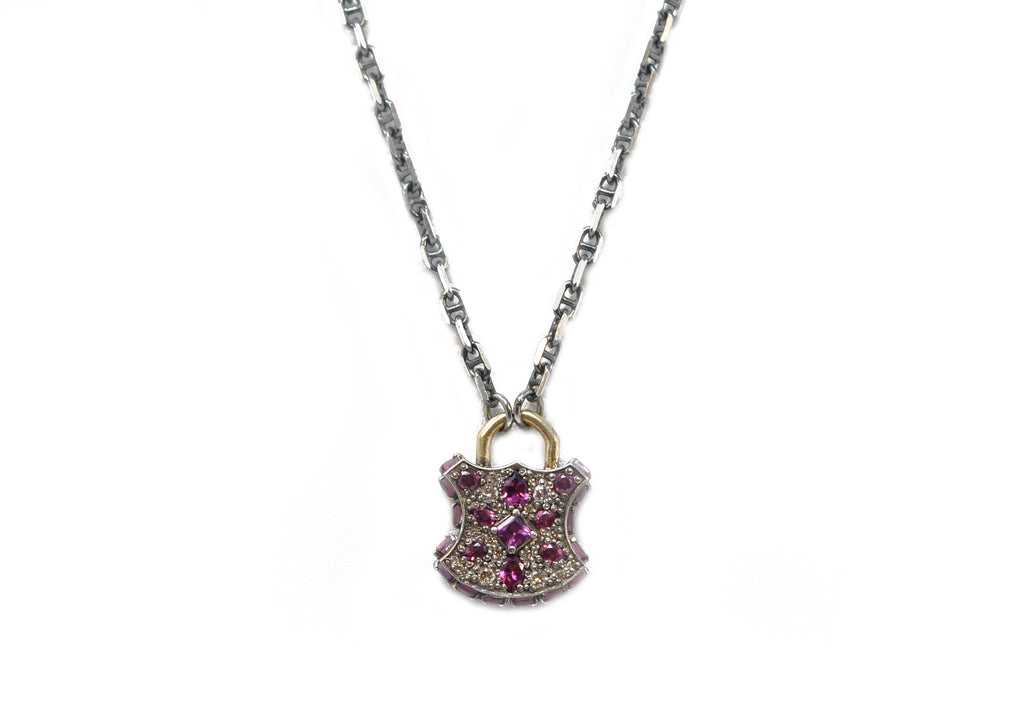 18" PAVE SHIELD NECKLACE – Armenta Collection