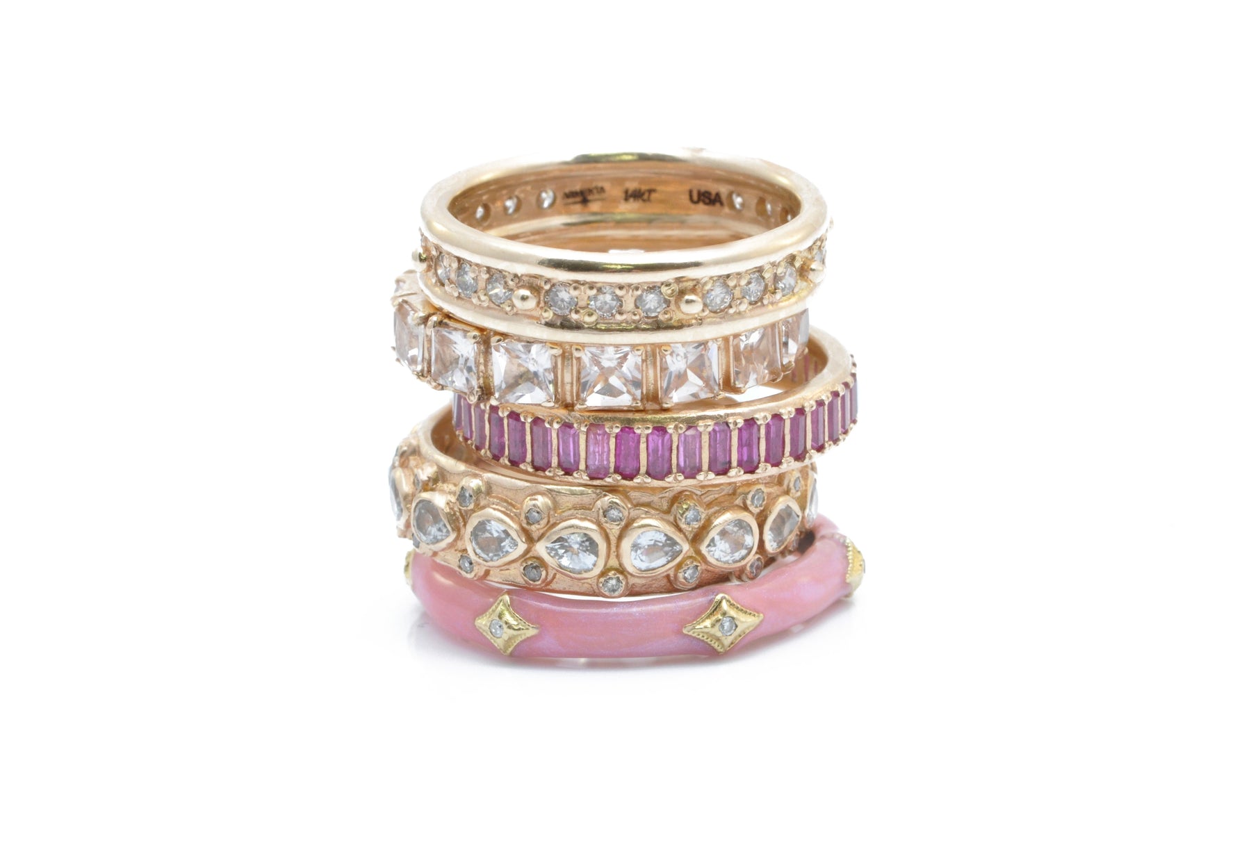 Baguette Stack Band Ring – Armenta Collection